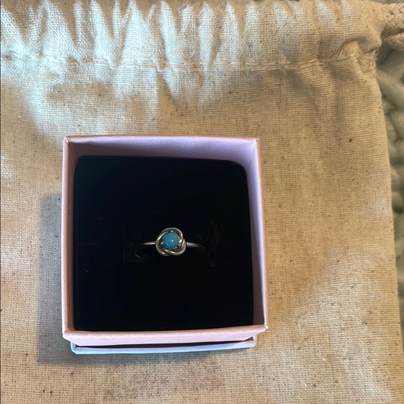 Jewelry | Pandora December Turquoise Blue Eternity Circle Ring | Poshmark